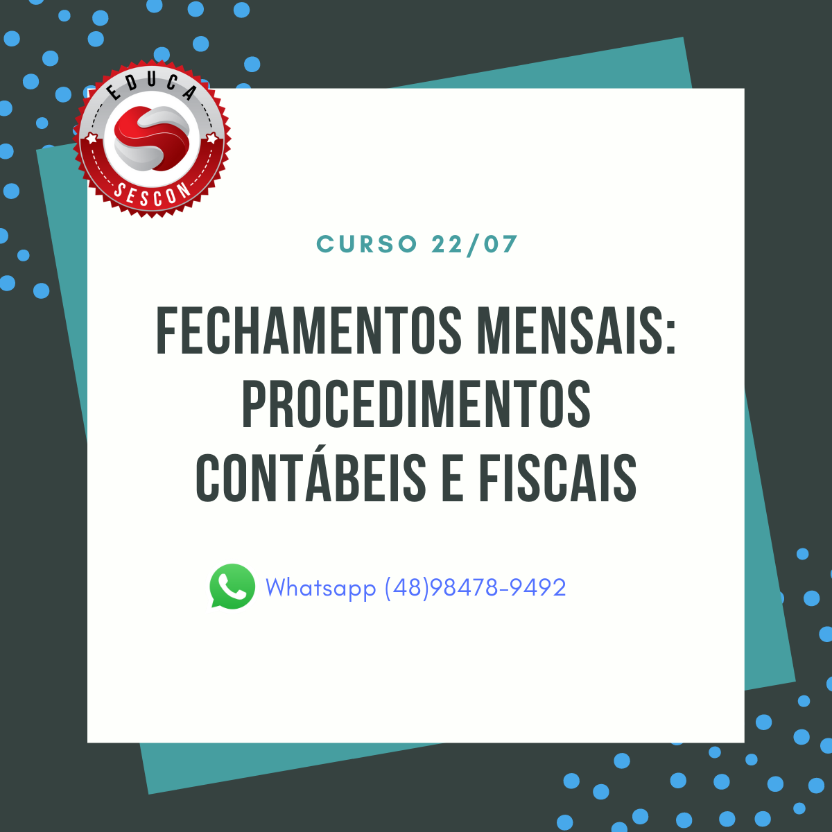 fechamentos mensais - SESCON Grande Florianópolis